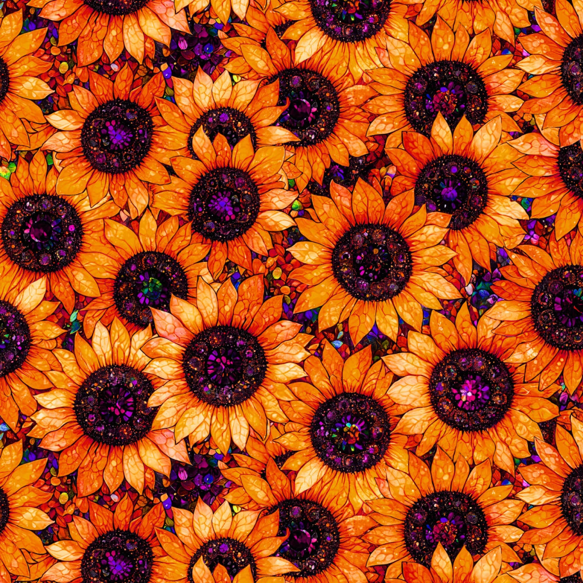 Sonny : Sunflowers Orange| The Bobbin Robin Shop