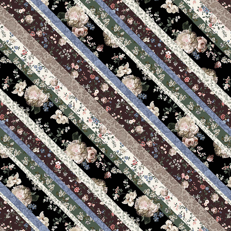 Art Of Midnight : Diagonal Stripe 8126-93| The Bobbin Robin Shop