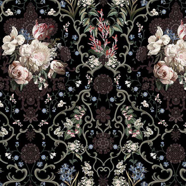 Art Of Midnight : Floral Medallion 8132-99| The Bobbin Robin Shop