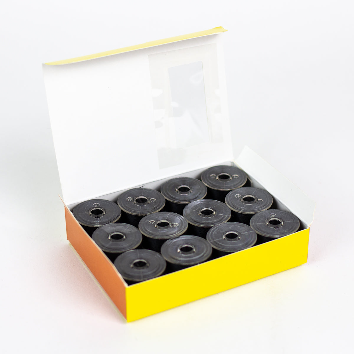 DecoBob PreWound M Bobbins : DBLM-101 Black| The Bobbin Robin Shop