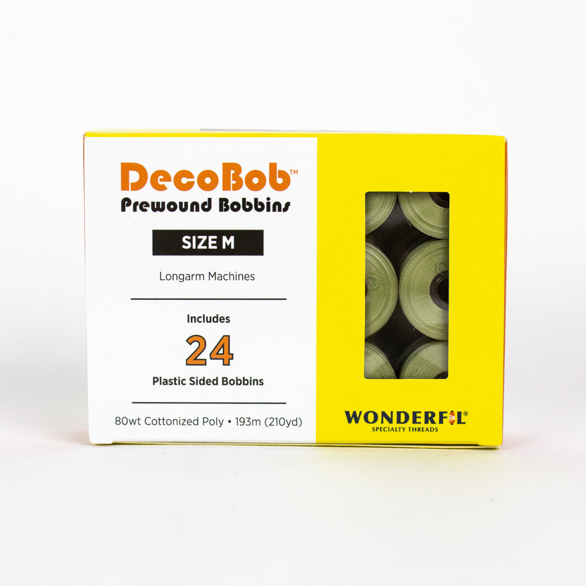 DecoBob PreWound M Bobbins : DBLM-591 Sage| The Bobbin Robin Shop