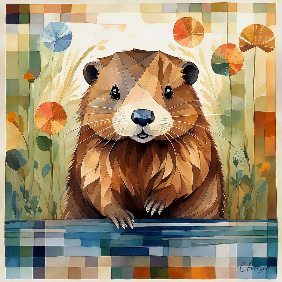 Woodland Animals : Baby Beaver| The Bobbin Robin Shop