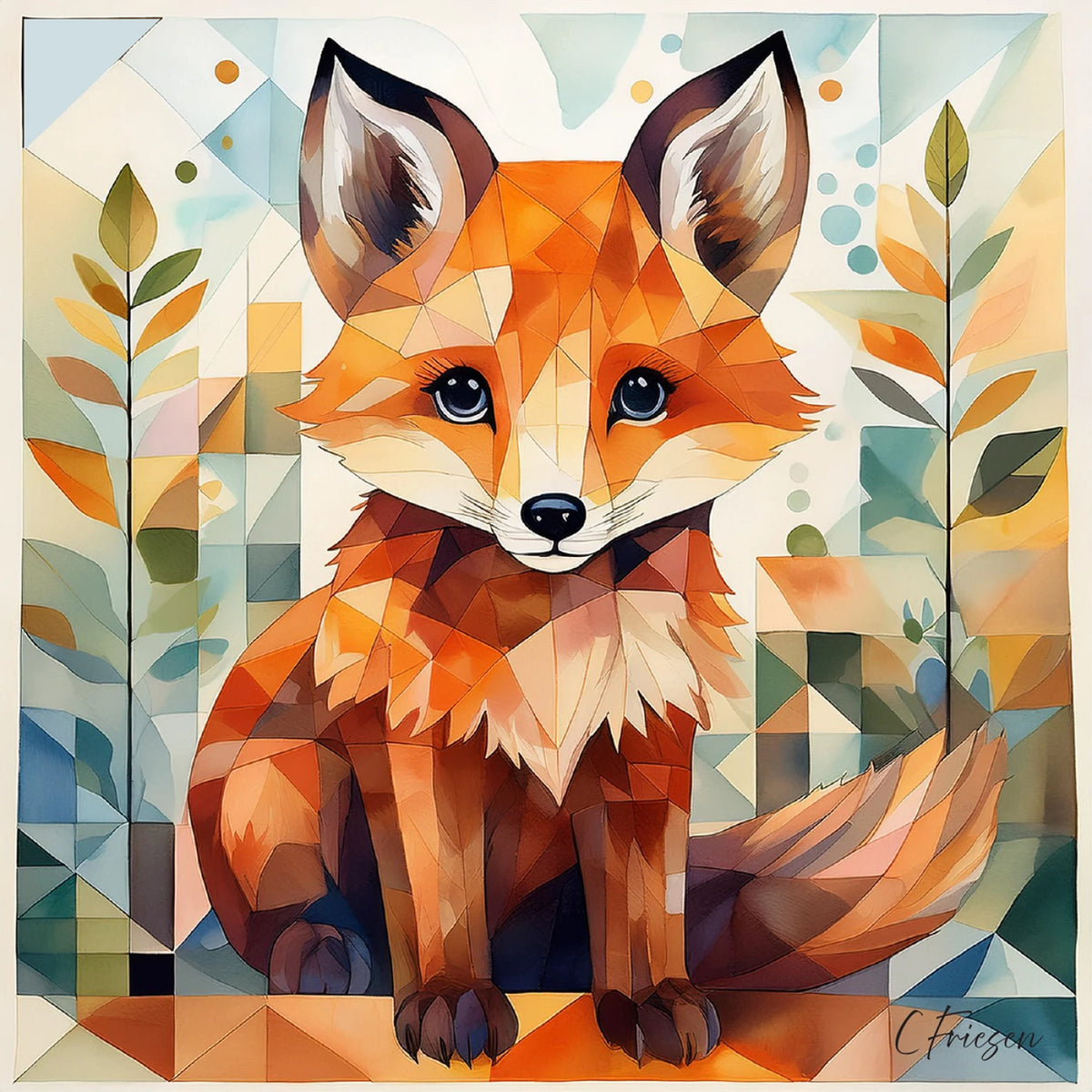 Woodland Animals : Baby Fox| The Bobbin Robin Shop
