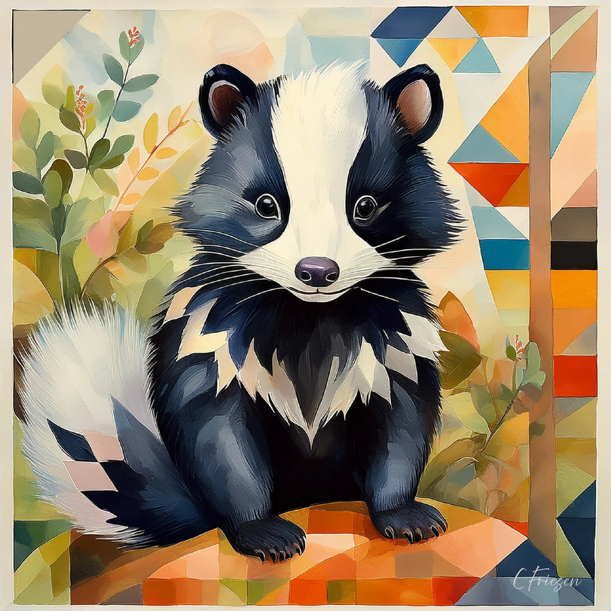 Woodland Animals : Baby Skunk| The Bobbin Robin Shop