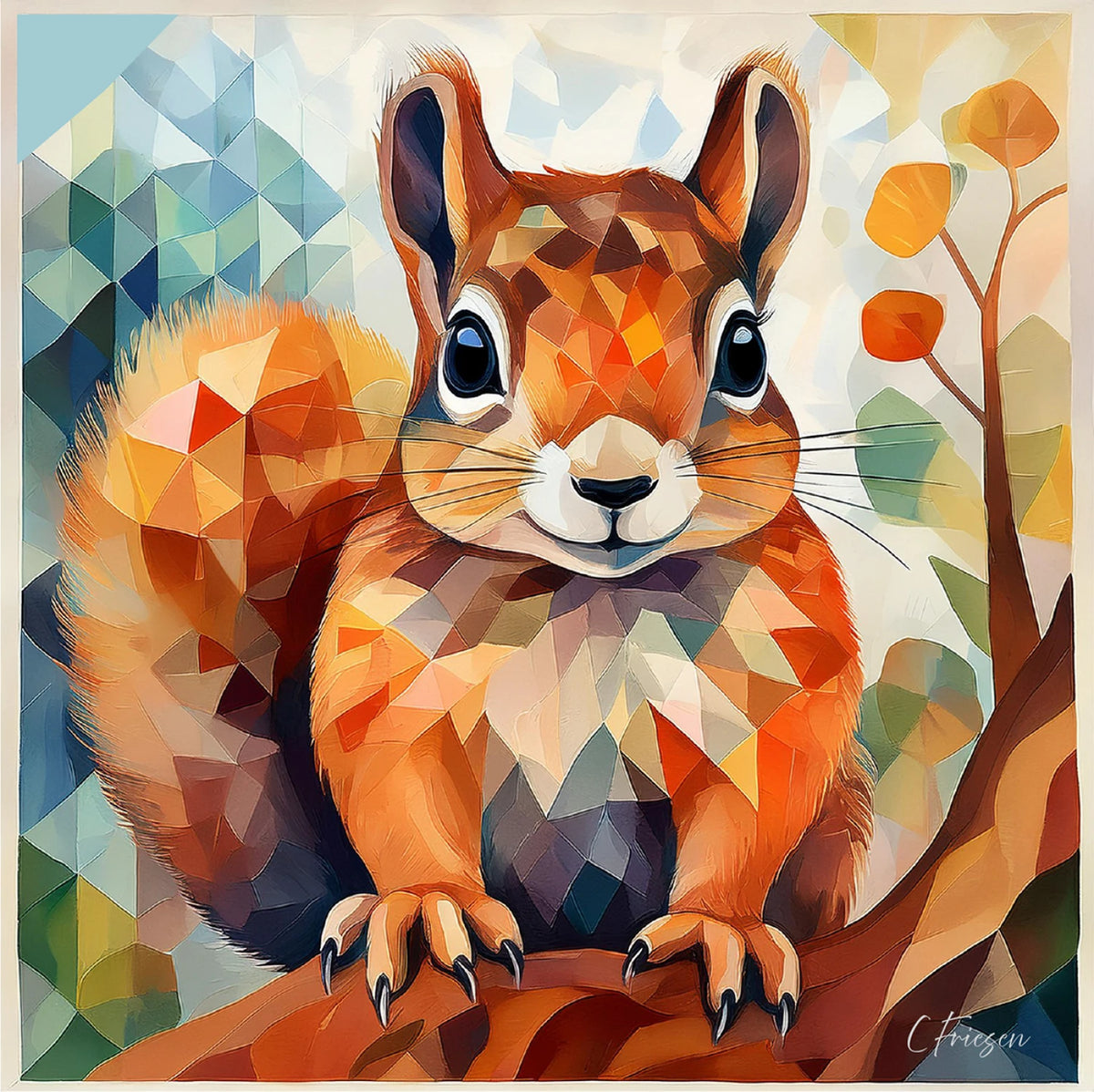 Woodland Animals : Baby Squirrel| The Bobbin Robin Shop