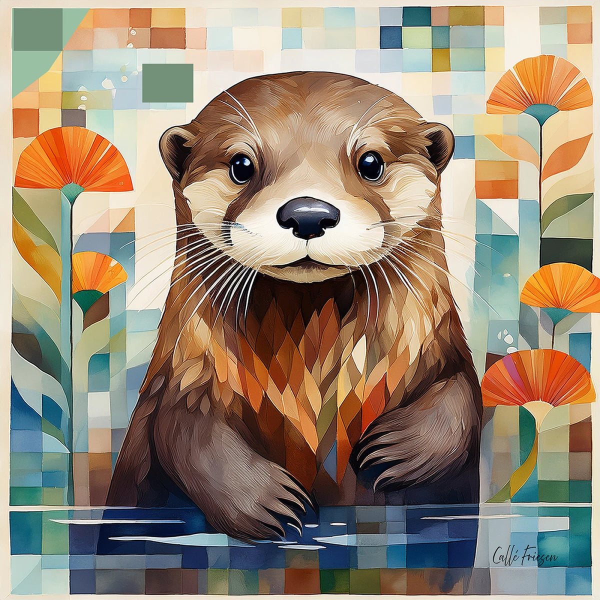 Woodland Animals : Baby Otter| The Bobbin Robin Shop