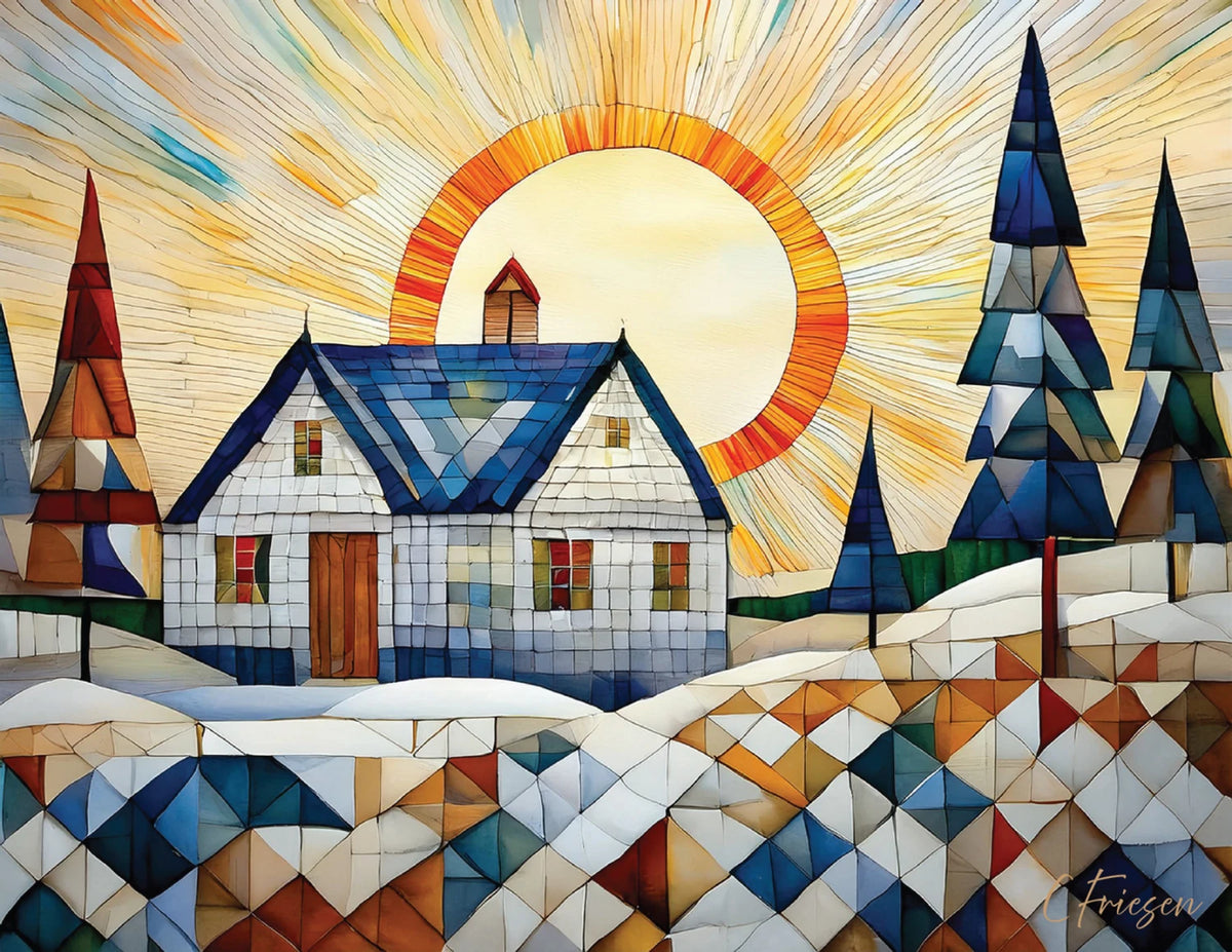 Quilted Cabins 2 : Winter House| The Bobbin Robin Shop