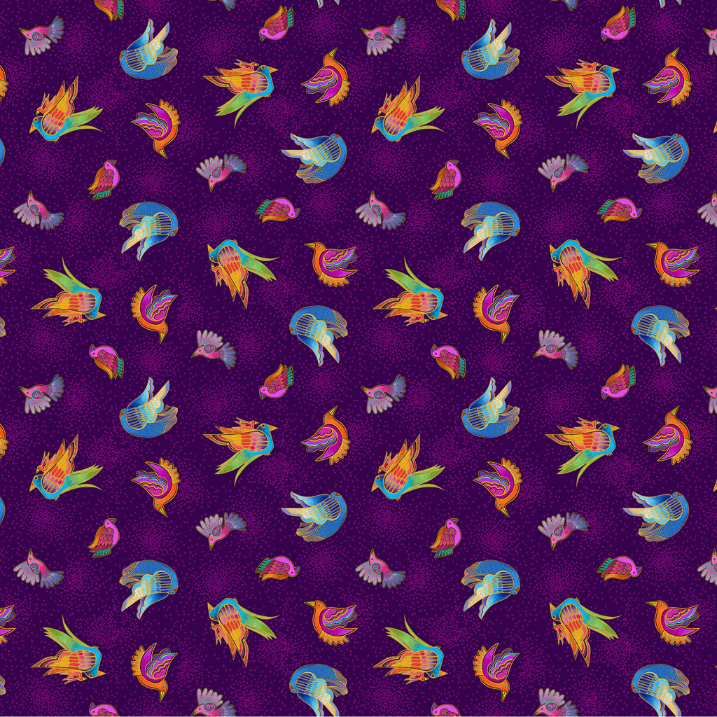 Fantasticats : Birds Purple| The Bobbin Robin Shop